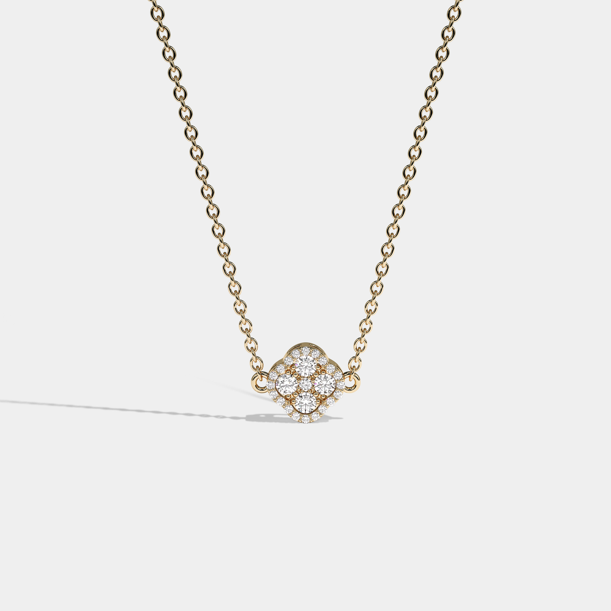 Octavia Diamond Necklace 18K Yellow Gold | Kurbani Durjini